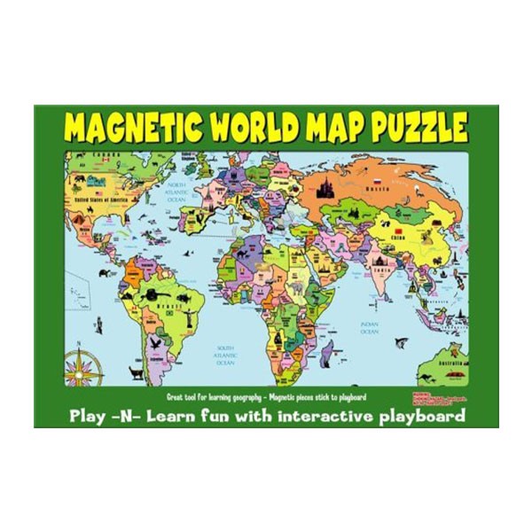 Magnetic World Map | Toy Figure